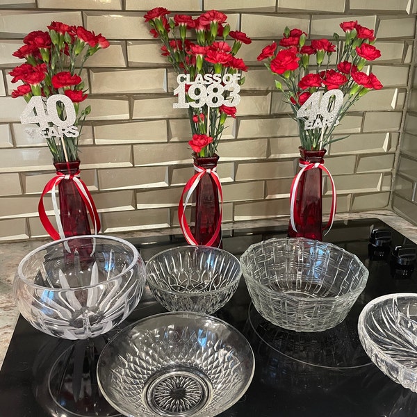 1984 Centerpiece Sticks Set of 3 40 Years 40th Birthday Class of 1984 ...