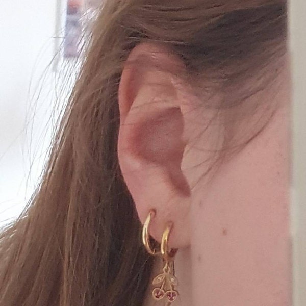 Delicate Hoop Gold * Small Hoop Earrings Silver * Fine Earring * Gold ...