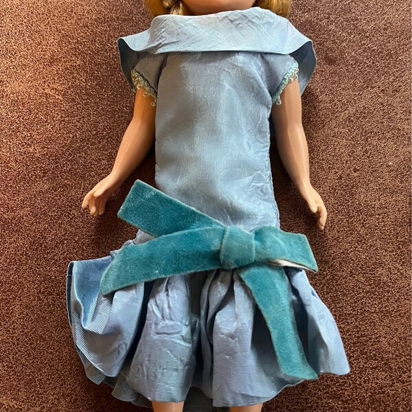 Vintage 20" Cissy Revlon Sue TURQUOISE Sparkle Strappy DOLL SHOES ...