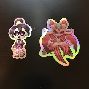 Cute Chandelure Litwick and Lampent Pokemon Holographic - Etsy