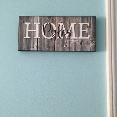 Rustic Key Holder for Wall, Personalized Modern Farmhouse Entryway ...