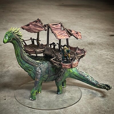 Long Neck Miniature Brachiosaurus Brontosaurus Dinosaur DND Pathfinder ...