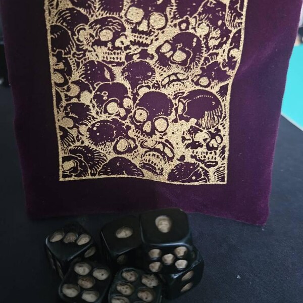RPG Dice Potion Bag With Fantasy Dice Potion Flask Set: Dark Brown ...