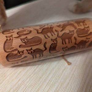 SKULLS evil Style Embossing Rolling Pin for Cookies, Laser Engraved ...
