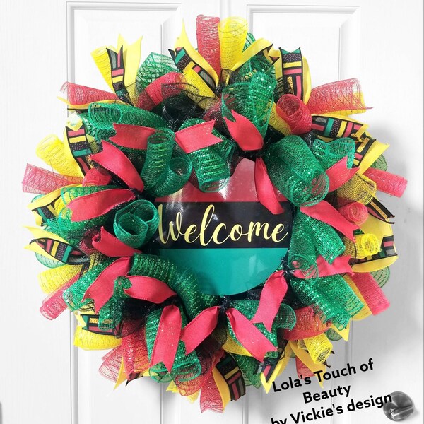 Welcome Wreath Sign, Black History Month African American Heritage ...