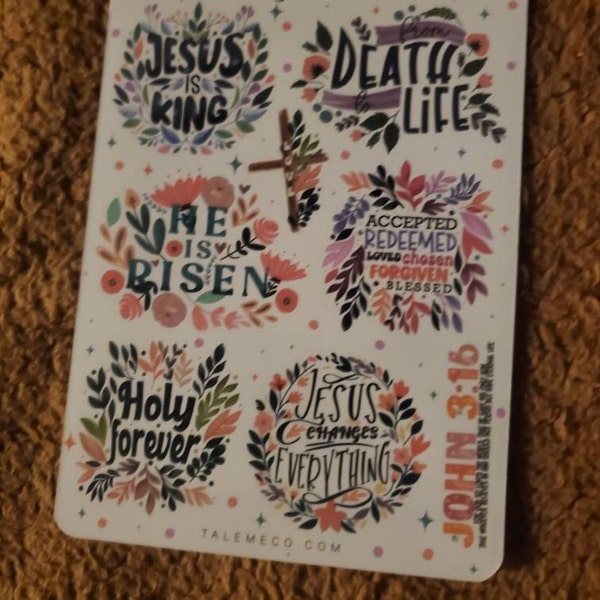Jesus and Iced Coffee Sticker, Bible Stickers, Bible Journaling ...