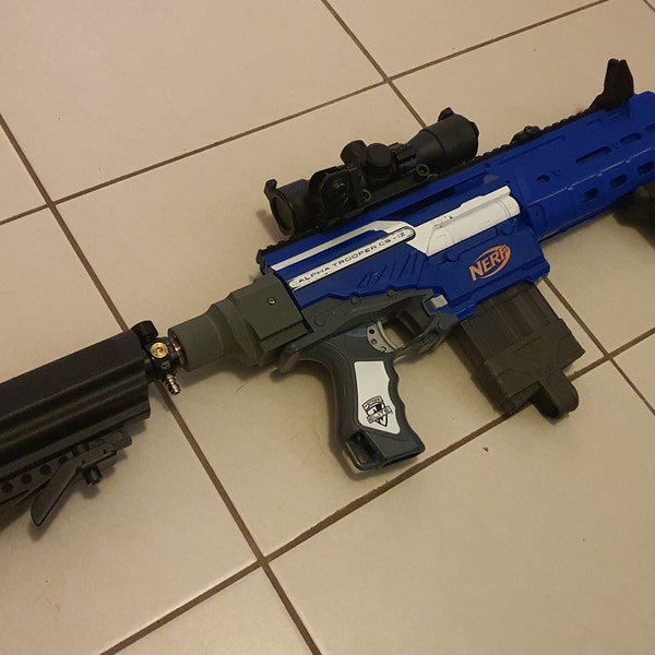 Bulwark Nerf Blaster Full Auto 'bullpup' Top Loading digital STL ...