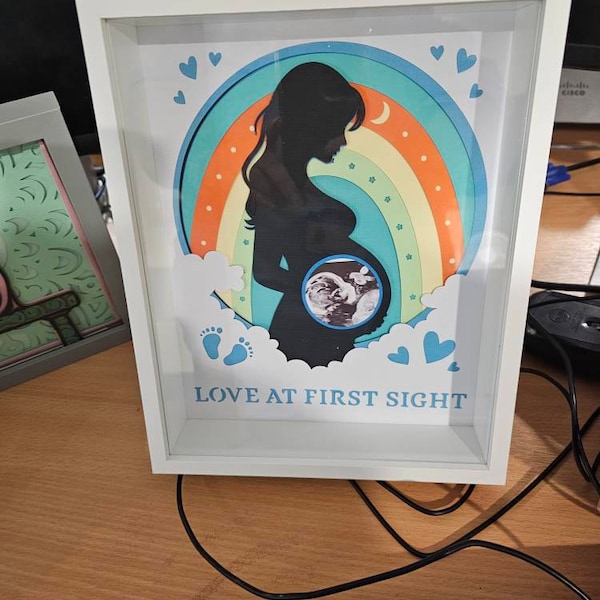 3D Custom Beach Shadow Box, 10 X 8 Custom Photo Shadow Box, 3D ...