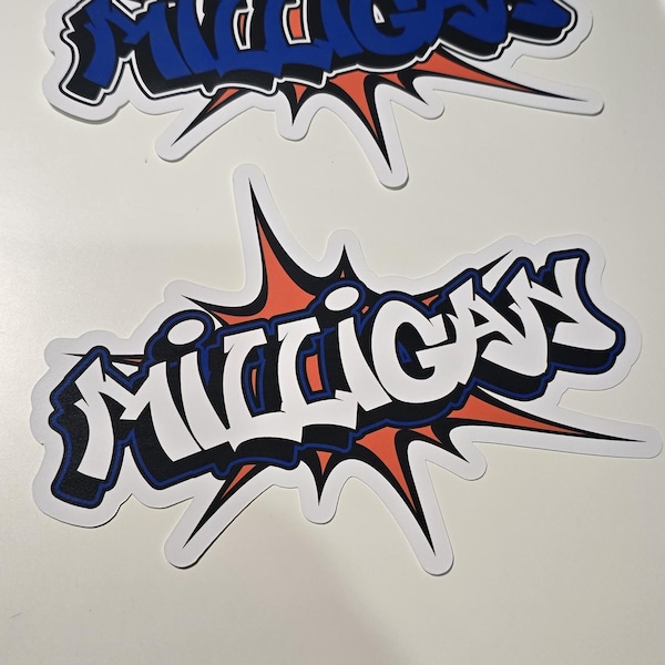 Dripping Name Sticker, Dripping Letters Custom Sticker, Water Resistant ...