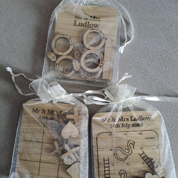Personalised Table Top Wedding Games | Wedding Favours | Wedding ...