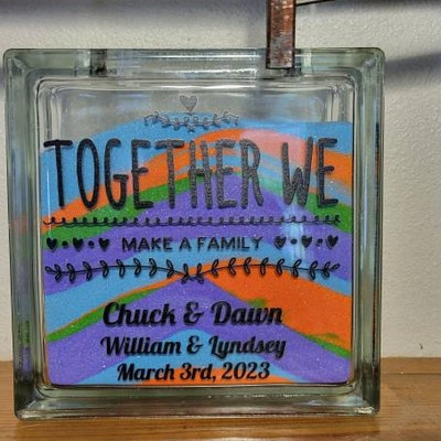 Blended Family Unity Sand Ceremony Set, Together We Make a Family ...