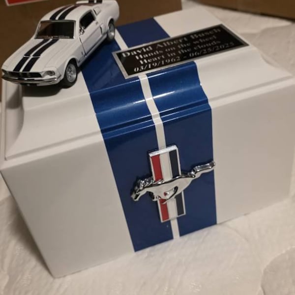 Limited Edition Mustang 1967 Car Funeral Memorial Adult Cremation Urn ...
