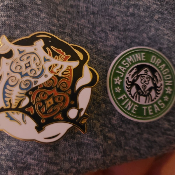 Jasmine Dragon Fine Teas | ATLA Inspired Pin - Etsy