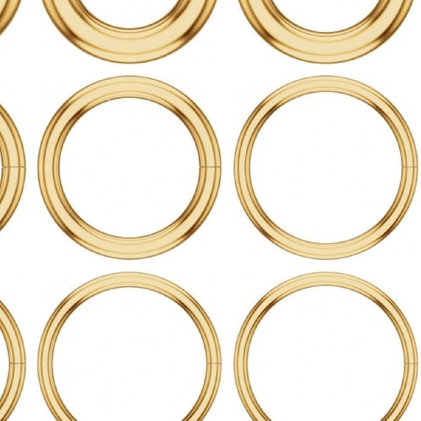 14K Yellow Gold Internal Cord in or Chain in Barrel Clasp W End Caps ...