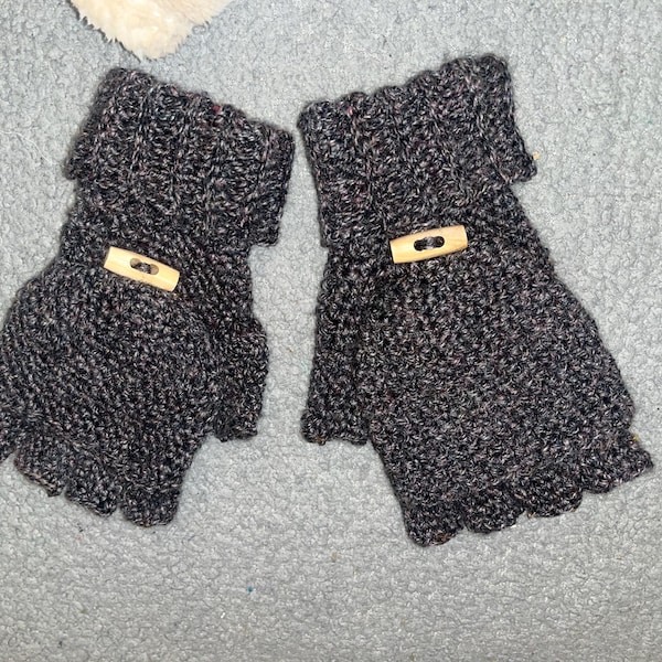 PDF Pattern: Crochet Convertible Fingerless Mittens - Etsy
