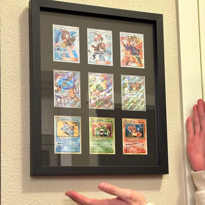 BGS Graded Card Frame Display 2 Opening Frame for 2 BGS/BVG Graded Card ...