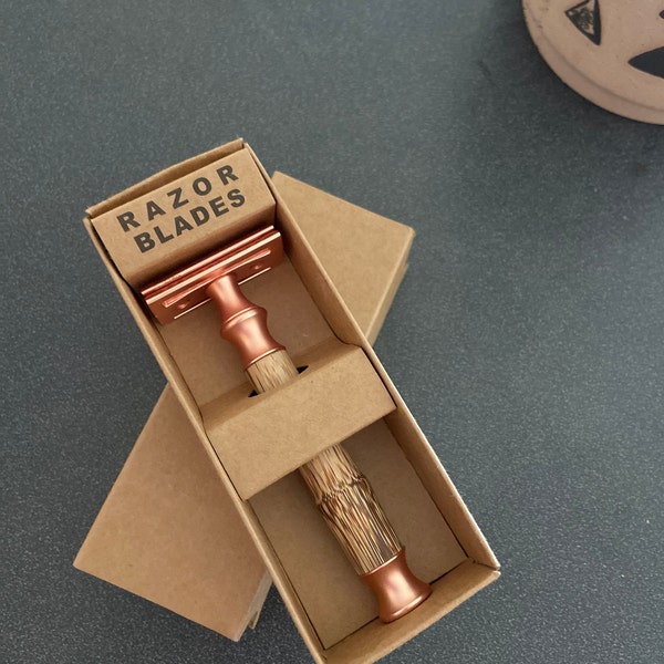 Copper & Bamboo Safety Razor / Lasts a Lifetime / Zero Waste Shaving ...