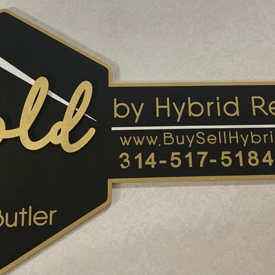 Just Closed on My New Home, Key Sold Sign, Closing Photo Prop, Modern ...