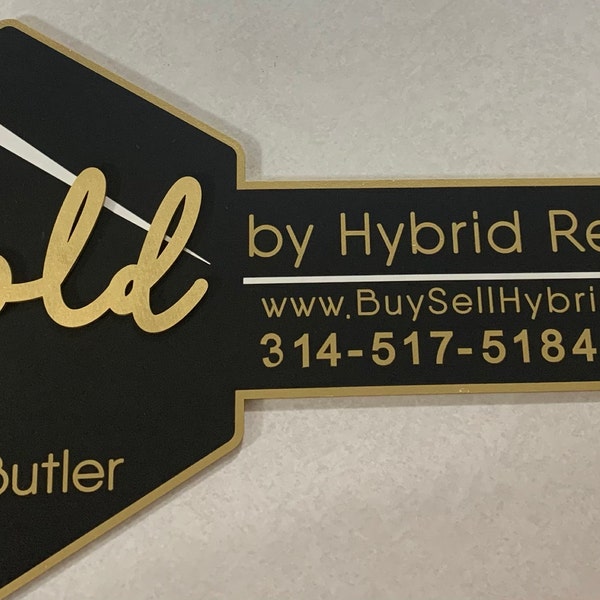 Just Closed on My New Home, Key Sold Sign, 3D Closing Photo Prop, Key ...