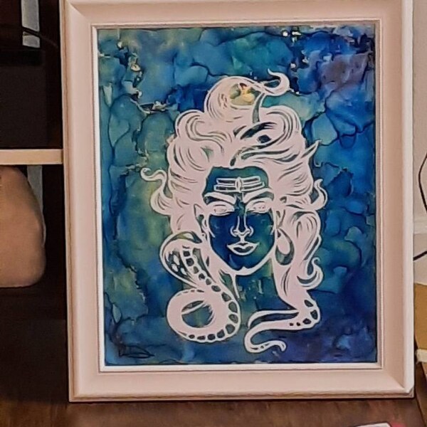 PNG SVG File Shiva God Indian Hindu God Tattoo Stencil for Cricut Vinyl ...