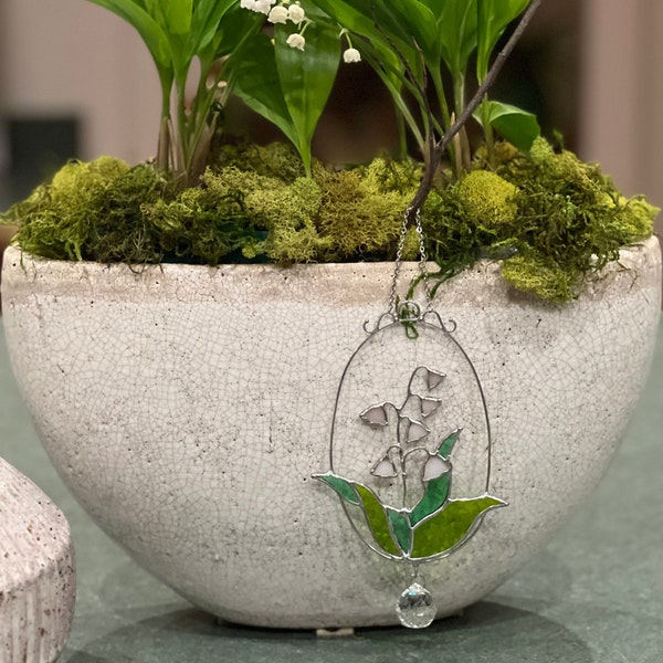 Stained Glass Tiffany Hair Caps Flowers Women's Gift Plant Ornament ...