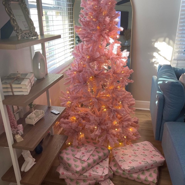 Sweet Pink Christmas Gift Wrap | Christmas Wrapping Paper | Holiday ...