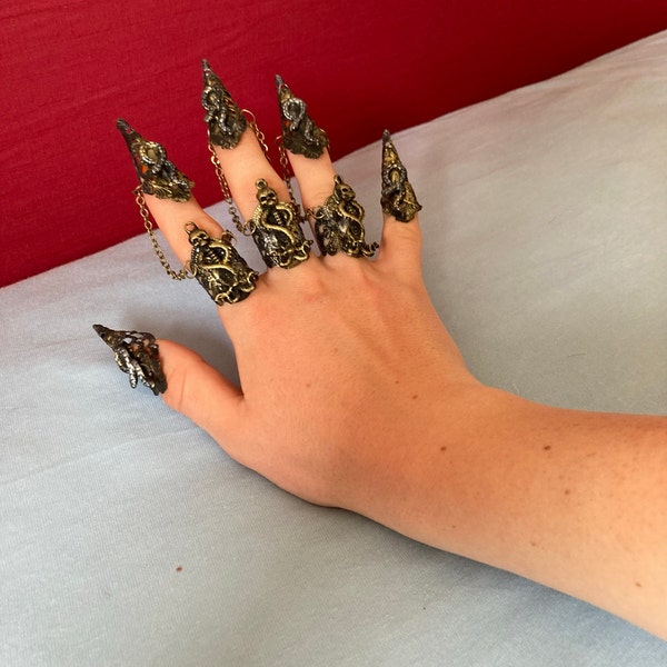 Made to Order / Medusa Snake Finger Armor, Cosplay Costume, Cleopatra ...