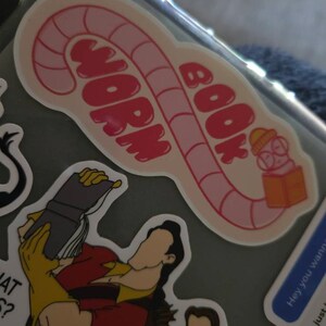 Book Worm Sticker Reading Sticker Book Club - Etsy