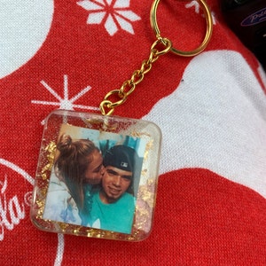 Resin Photo Keychain Photo Keychain Picture Keychain Custom Photo ...