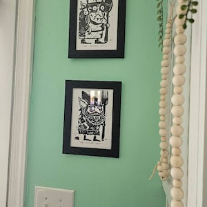 The Kitchen Goblin, Goblin Print, Kitchen Print, Weird Wall Art, Occult ...