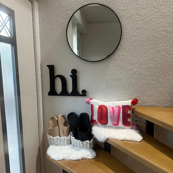 Hallway Decoration Welcome Sign L 3D Wooden Lettering L Wall Decoration ...