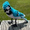 Beautiful Blue Jay Written Crochet Pattern | Realistic Bird Crochet ...