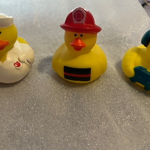 Yellow Food Themed Rubber Duck Ducks Hamburger Taco Hot Dog Fries ...