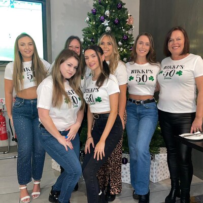 Ladies Custom Name Irish Hens T-shirt Womens Girls Dublin Hen Party ...