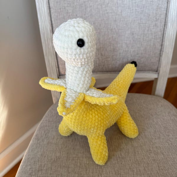 Bananasaurus Dinosaur NO SEW Crochet Pattern - Etsy