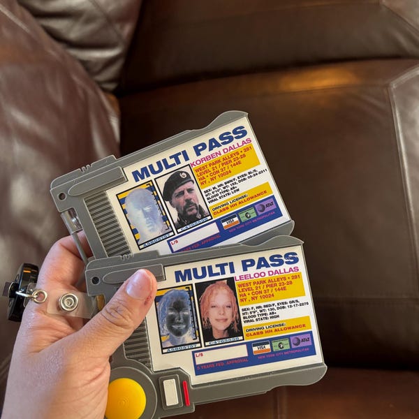 Leeloo/korben Dallas Multipass: 3D Printed Costume Prop - Etsy