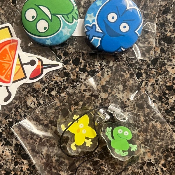Vier Zwei X BFB BFDI Handyanhänger - Show-Objekt - Etsy.de