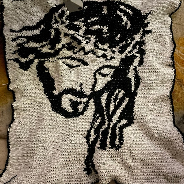 Crochet Jesus Pattern, C2C Afghan Pattern, Easter Crochet Pattern ...