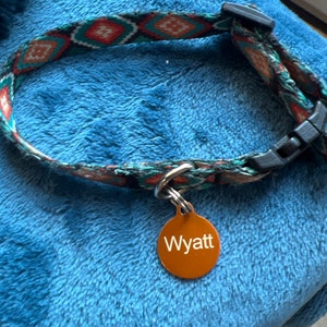 Laser Engraved Extra Large Round Dog Pet ID Tag - Etsy