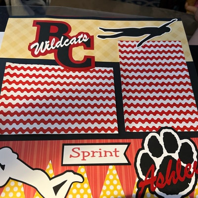 Custom Colors & Class Year Graduation Scrapbook Page Set - Etsy