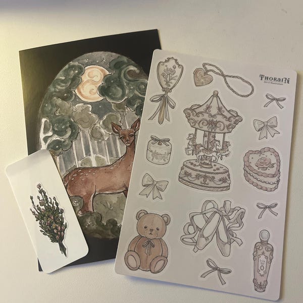 BUNDLE: Dark Cottagecore Sticker Sheets | Green Witch Journal Stickers ...