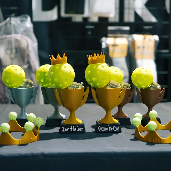 Customizable Pickleball Crown – Wearable Trophy | Funny Pickleball Gift ...