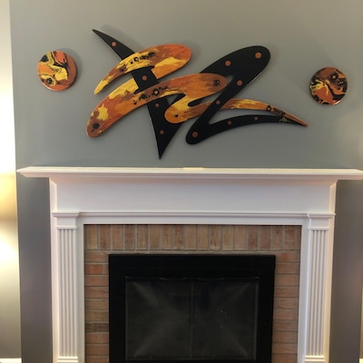 Colorful Large Music Notes Wood Wall Sculpture, Set of 5 Music Wall ...