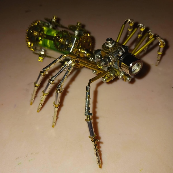 Steampunk Mechanical Liquid Spider Handmade Creative Small Crafts ...