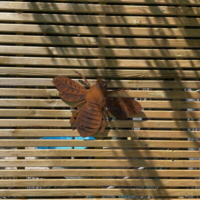 Rusty Metal Bumblebee Gift Home Decor Rustic Garden - Etsy