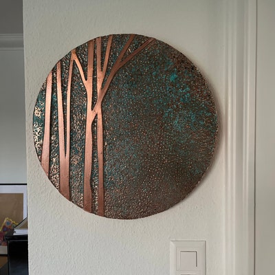 Rustic Copper Wall Art Farmhouse Decor Copper Wall Hangings Copper ...