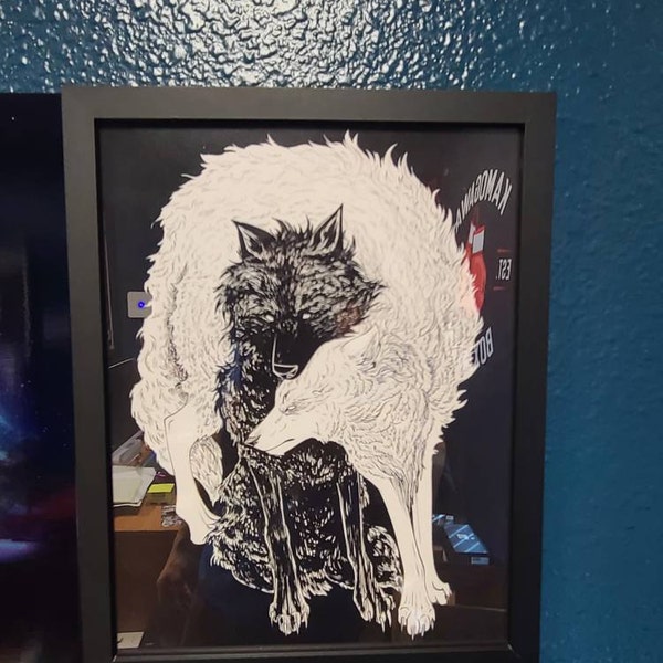Deer Skull Mage Art Print / Crow Art Print / Art Print / Goth Art ...