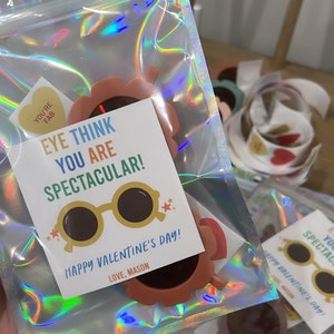 Printable Sunglasses Valentine Tag, You Are Spectacular, Valentines for ...