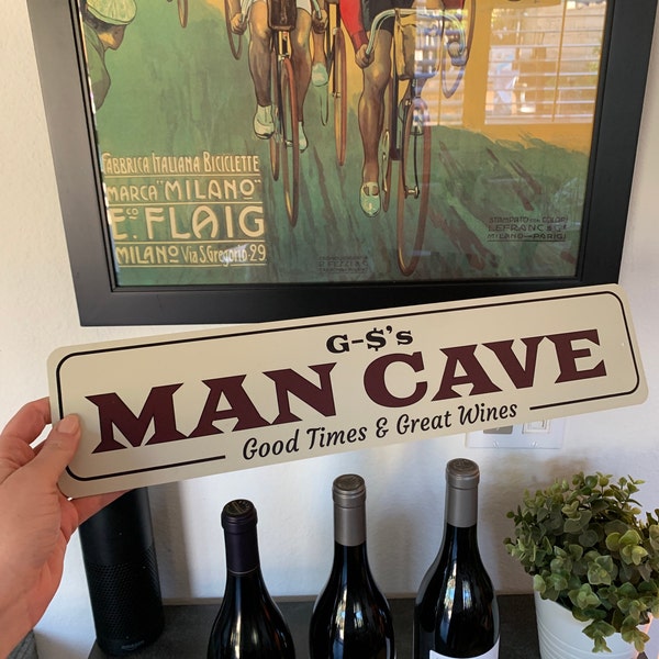 Game Always on Sign, Personalized Man Cave Name Sign, Custom Sports ...