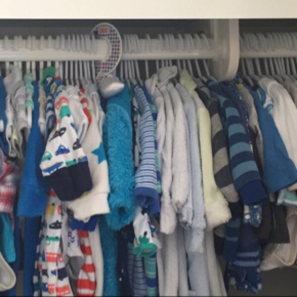 Baby Closet Clothes Dividers Outer Space Rockets Navy Red Blue CD722 ...
